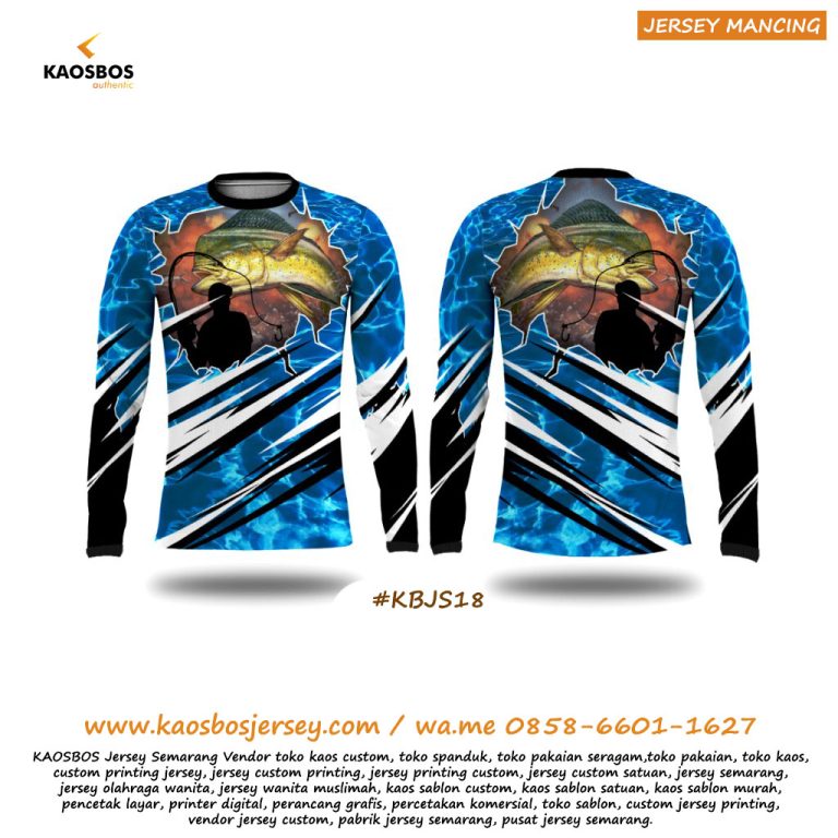 Jersey Mancing Mania Hitam Putih - KAOSBOS Jersey Toko Kaos Custom ...
